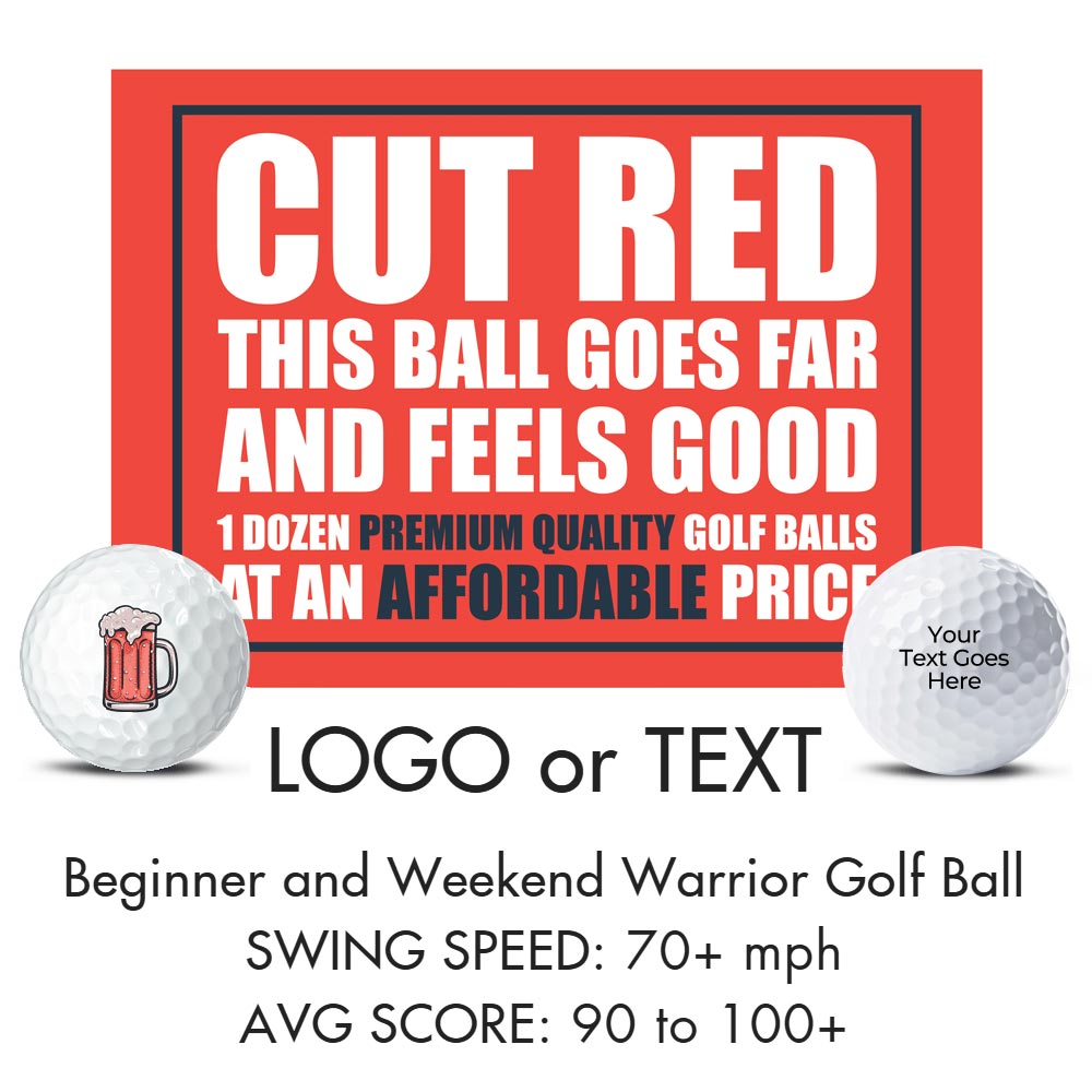 Custom Golf Balls Personalized Logo or Text – Cut Golf